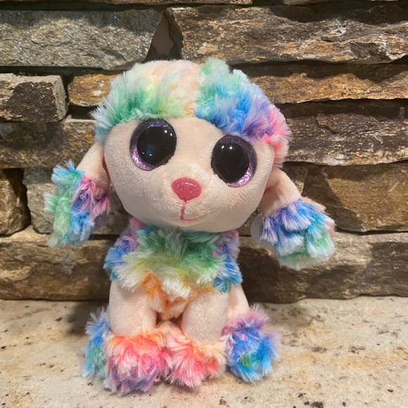 Ty | Toys | Nwt Rainbow The Poodle Ty Beanie Boo | Poshmark